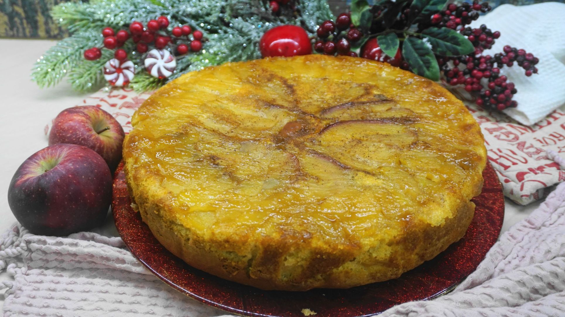 Ανάποδη μηλόπιτα κέικ της Κατερίνας | greekcookingbykaterina.com