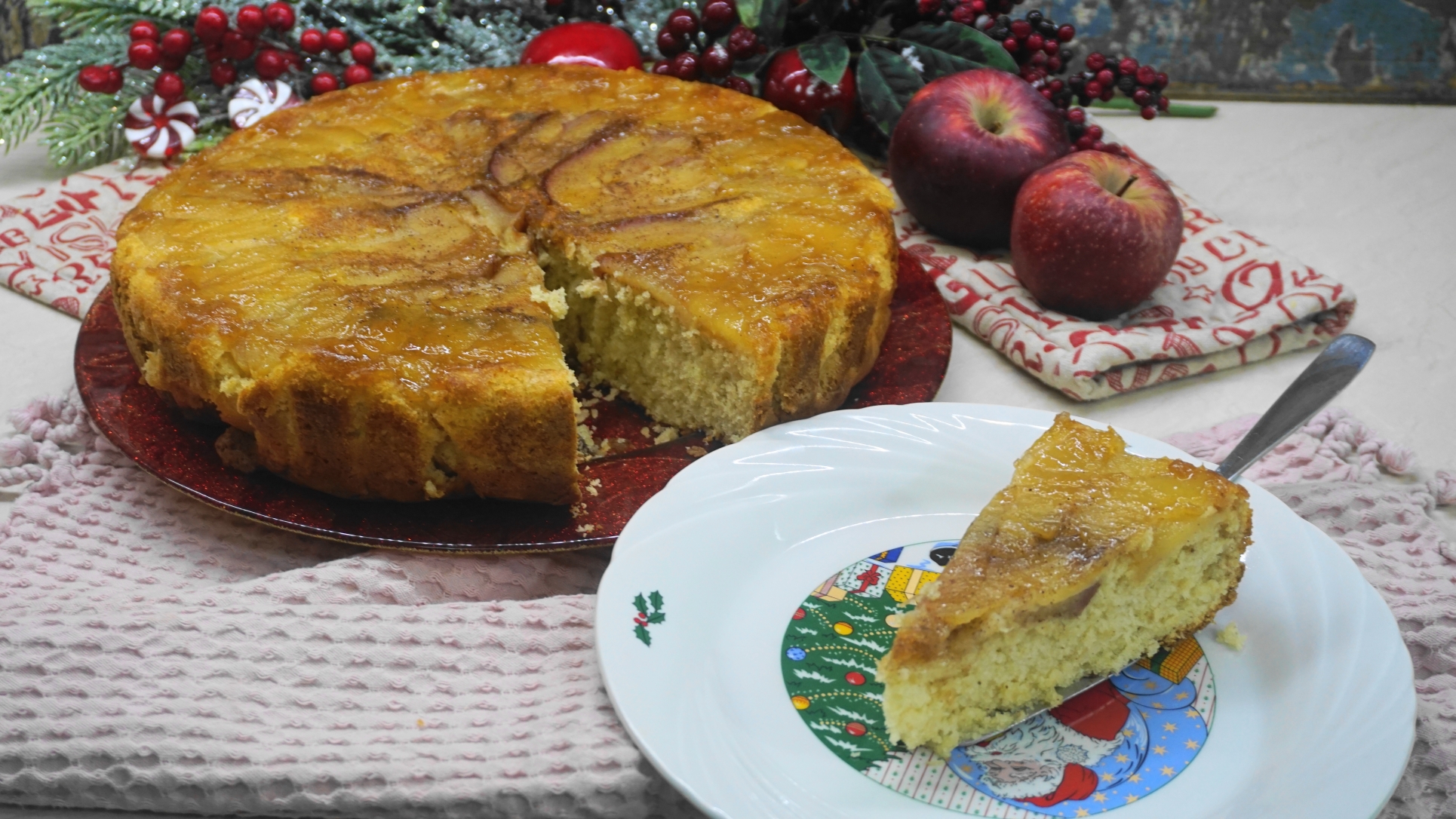 Ανάποδη μηλόπιτα κέικ της Κατερίνας | greekcookingbykaterina.com