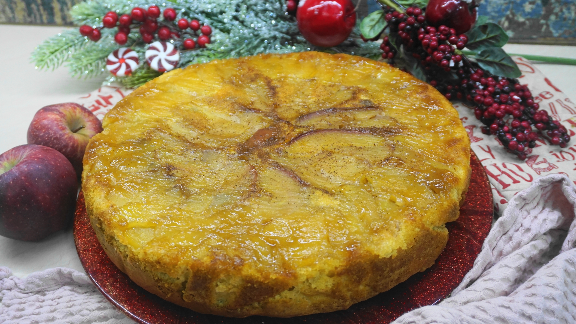 Ανάποδη μηλόπιτα κέικ της Κατερίνας | greekcookingbykaterina.com