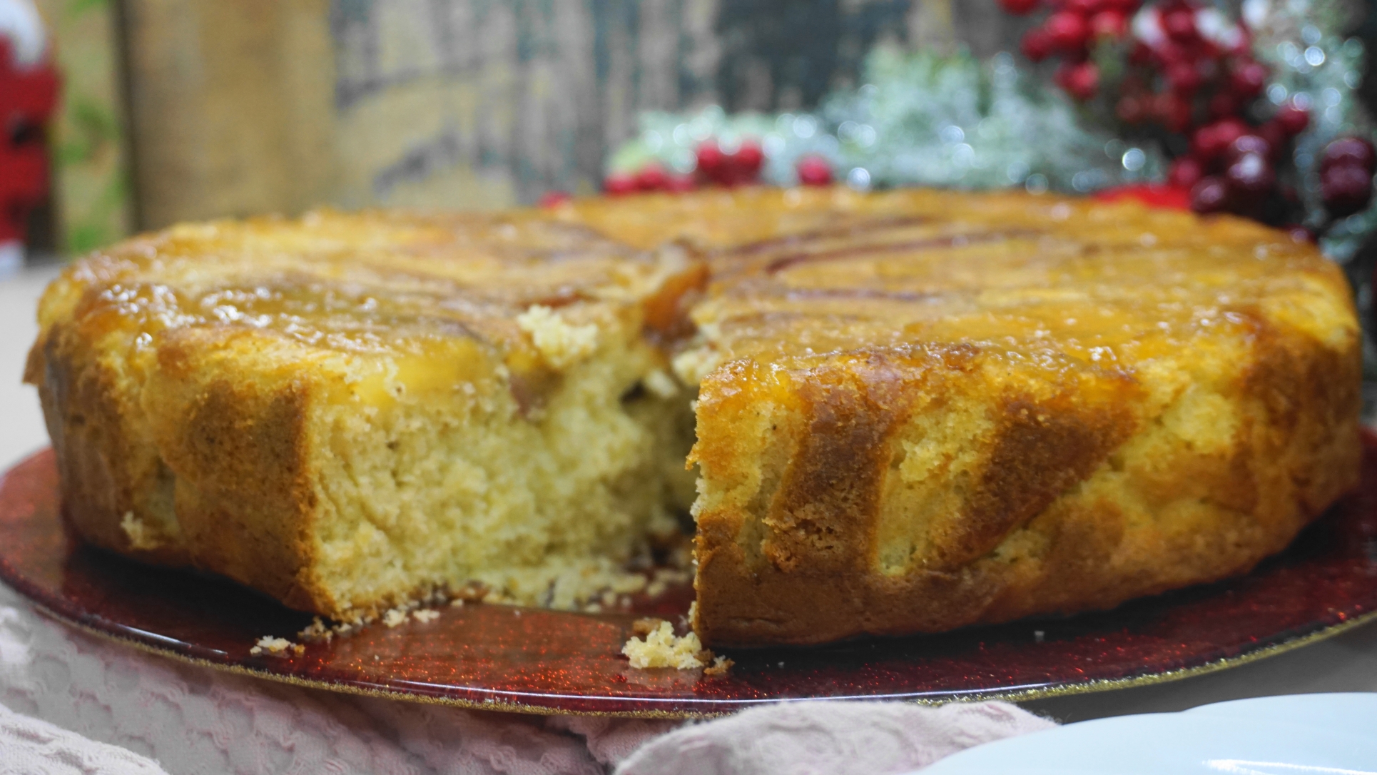 Ανάποδη μηλόπιτα κέικ της Κατερίνας | greekcookingbykaterina.com