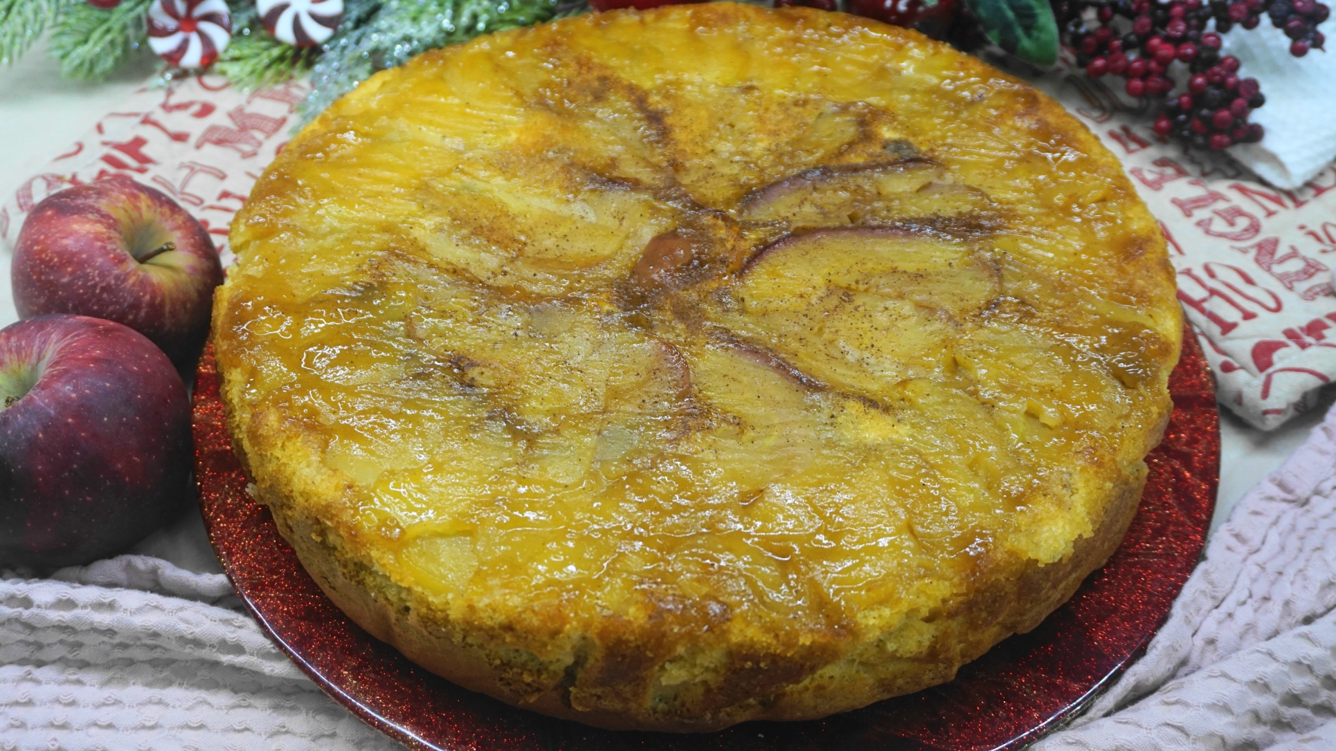 Ανάποδη μηλόπιτα κέικ της Κατερίνας | greekcookingbykaterina.com