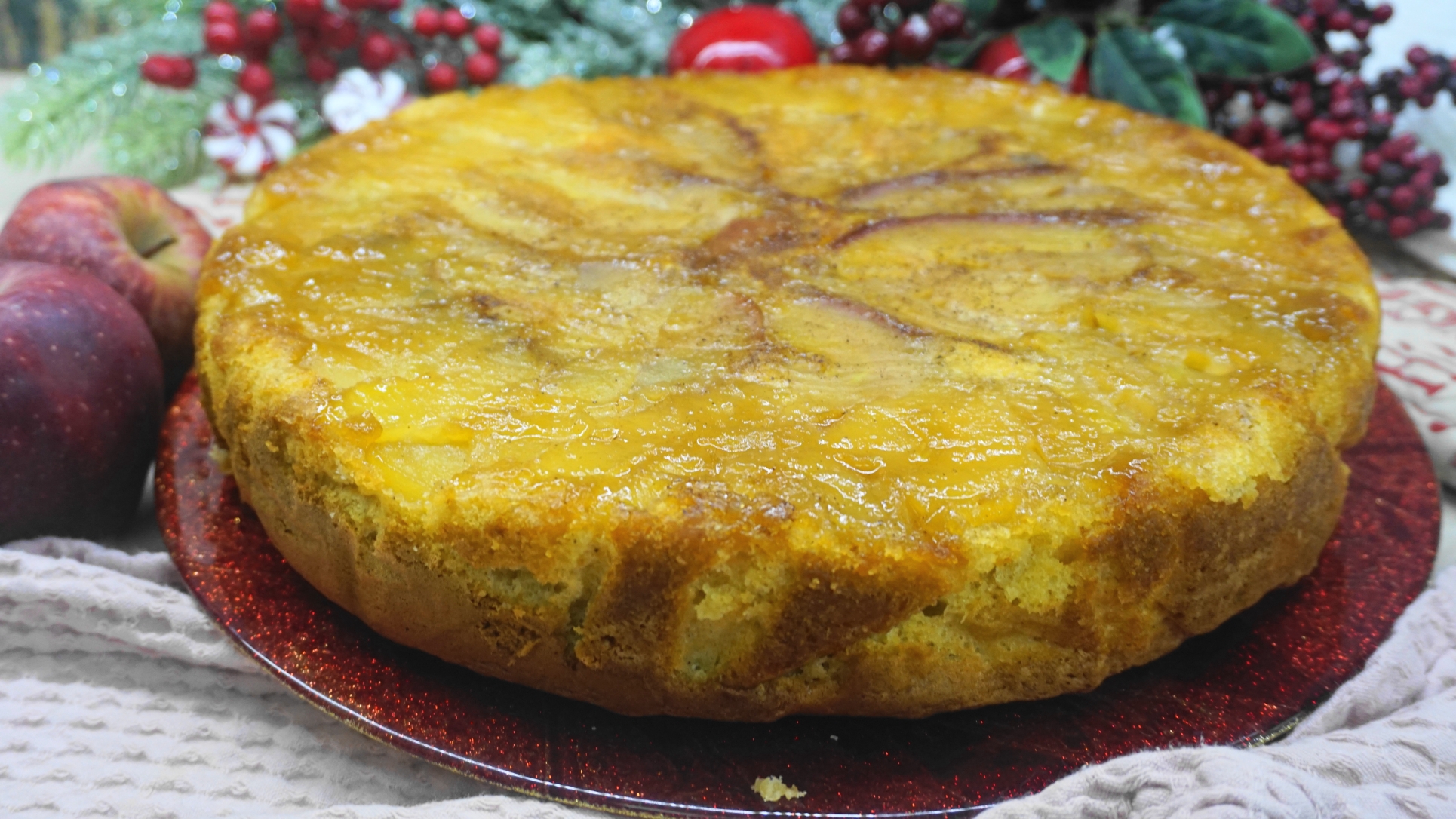 Ανάποδη μηλόπιτα κέικ της Κατερίνας | greekcookingbykaterina.com