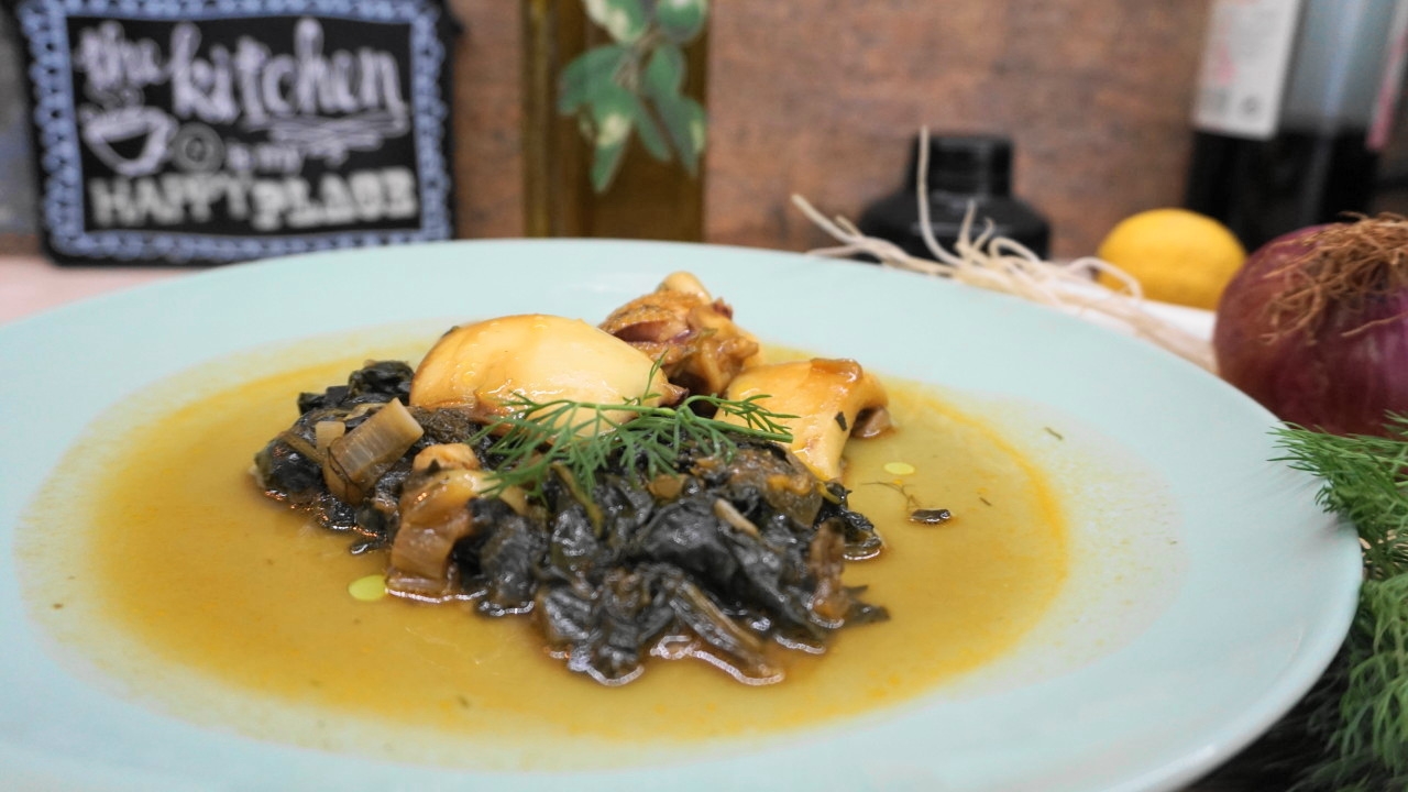 Σουπιές με σπανάκι | greekcookingbykaterina.com